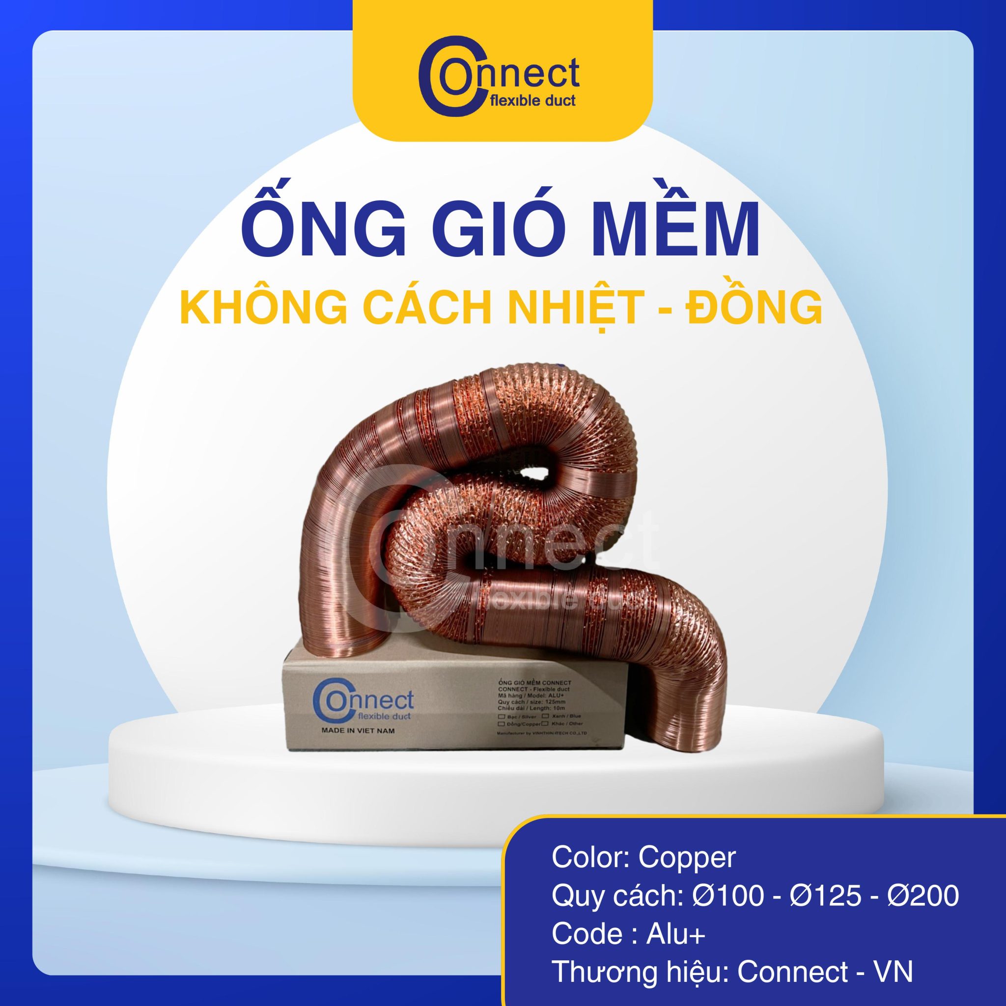 Lưu trữ Ống Gió Mềm Connect - Connect Flexible Duct - Ống gió mềm